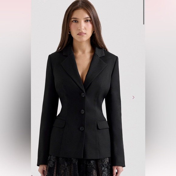 House of CB | Jackets & Coats | New House Of Cb Aviva Black Tailored ...
